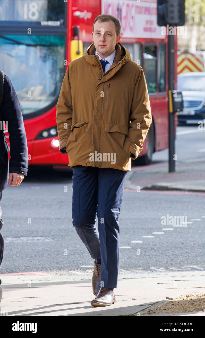 London, UK 26 April 2024 Christopher Berry arrives at Westminster ...