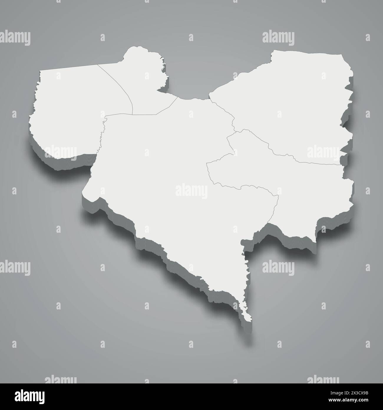 Ivory coast political map Black and White Stock Photos & Images - Alamy