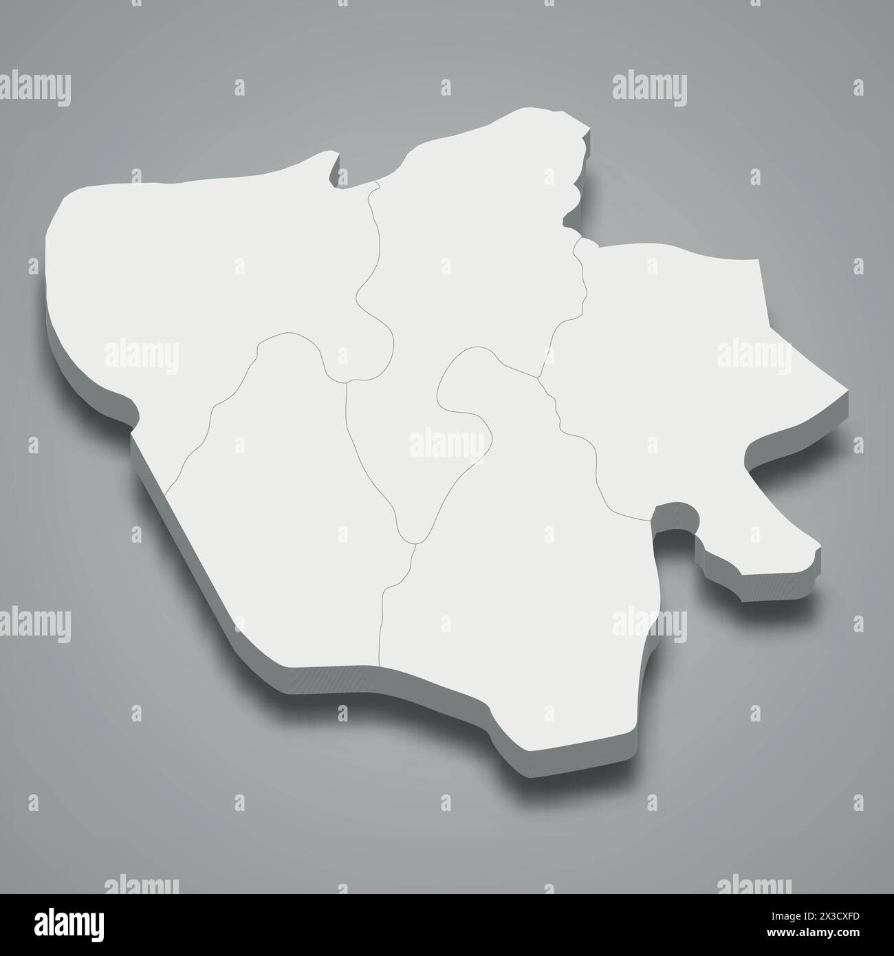 Kasai oriental vector outline map hi-res stock photography and images ...