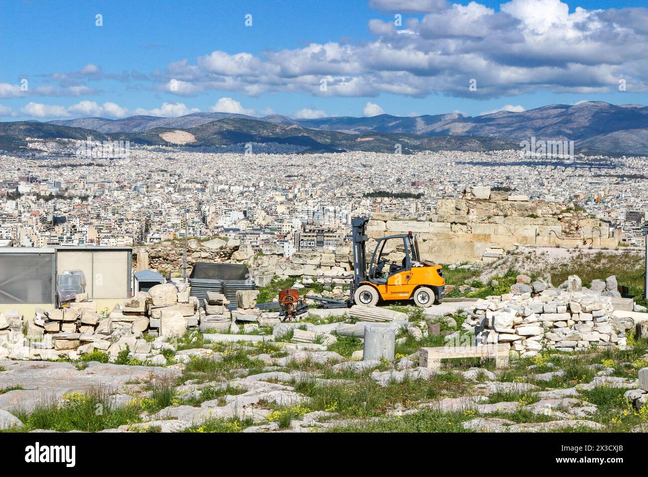 Witness the Parthenon's transformation amidst renovation, symbolizing ...