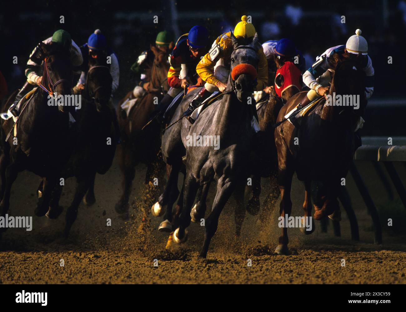 Horse Race at Churchill Downs Stock Photo - Alamy