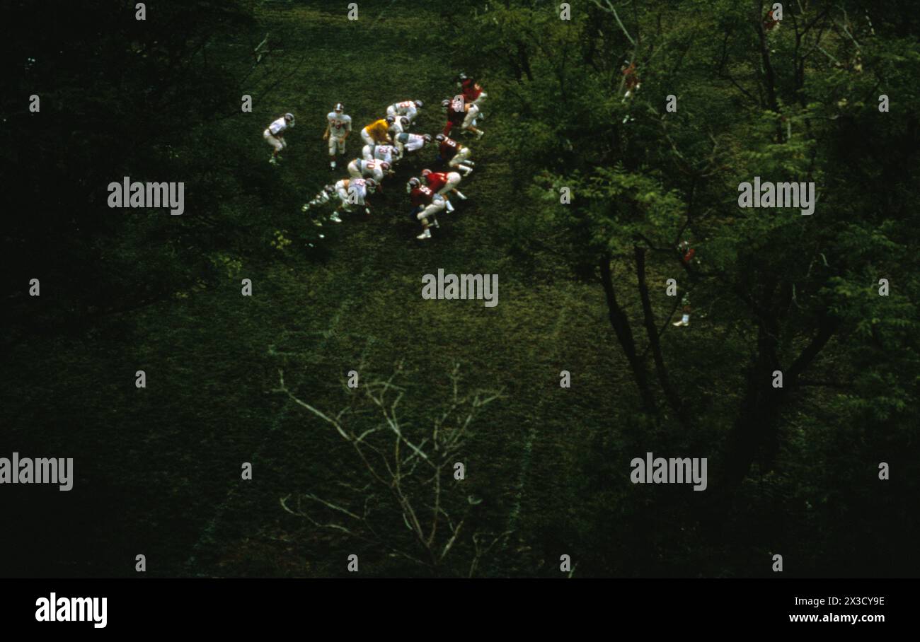 College Football Practice with trees Stock Photo - Alamy