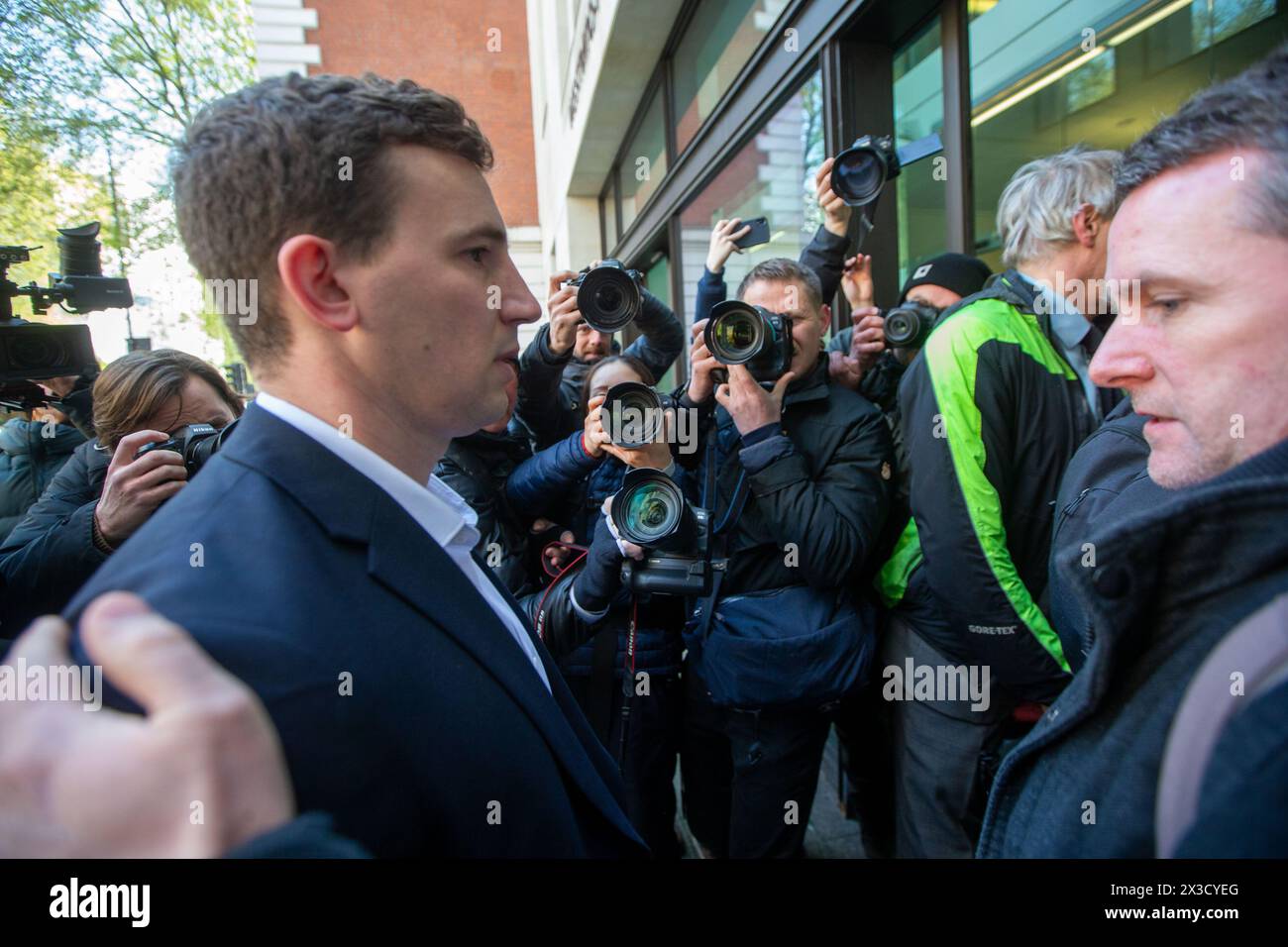 London, England, UK. 26th Apr, 2024. UK parliamentary researcher ...