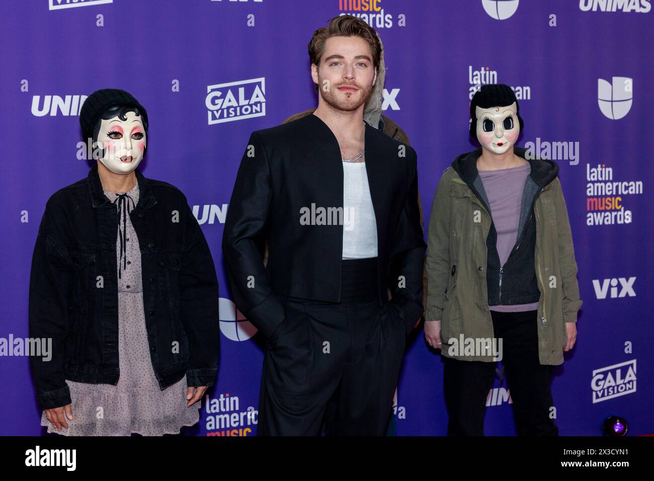 Las Vegas, USA. 25th Apr, 2024. Froy Guiterrez (middle) and characters ...