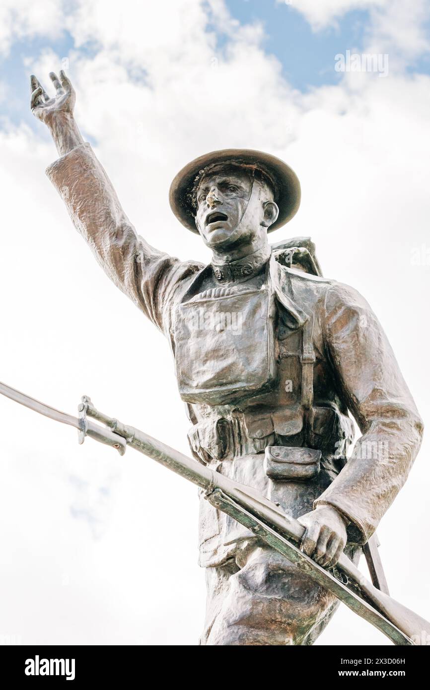 WWI Veteran memorial statue in Missoula, Montana Stock Photo - Alamy
