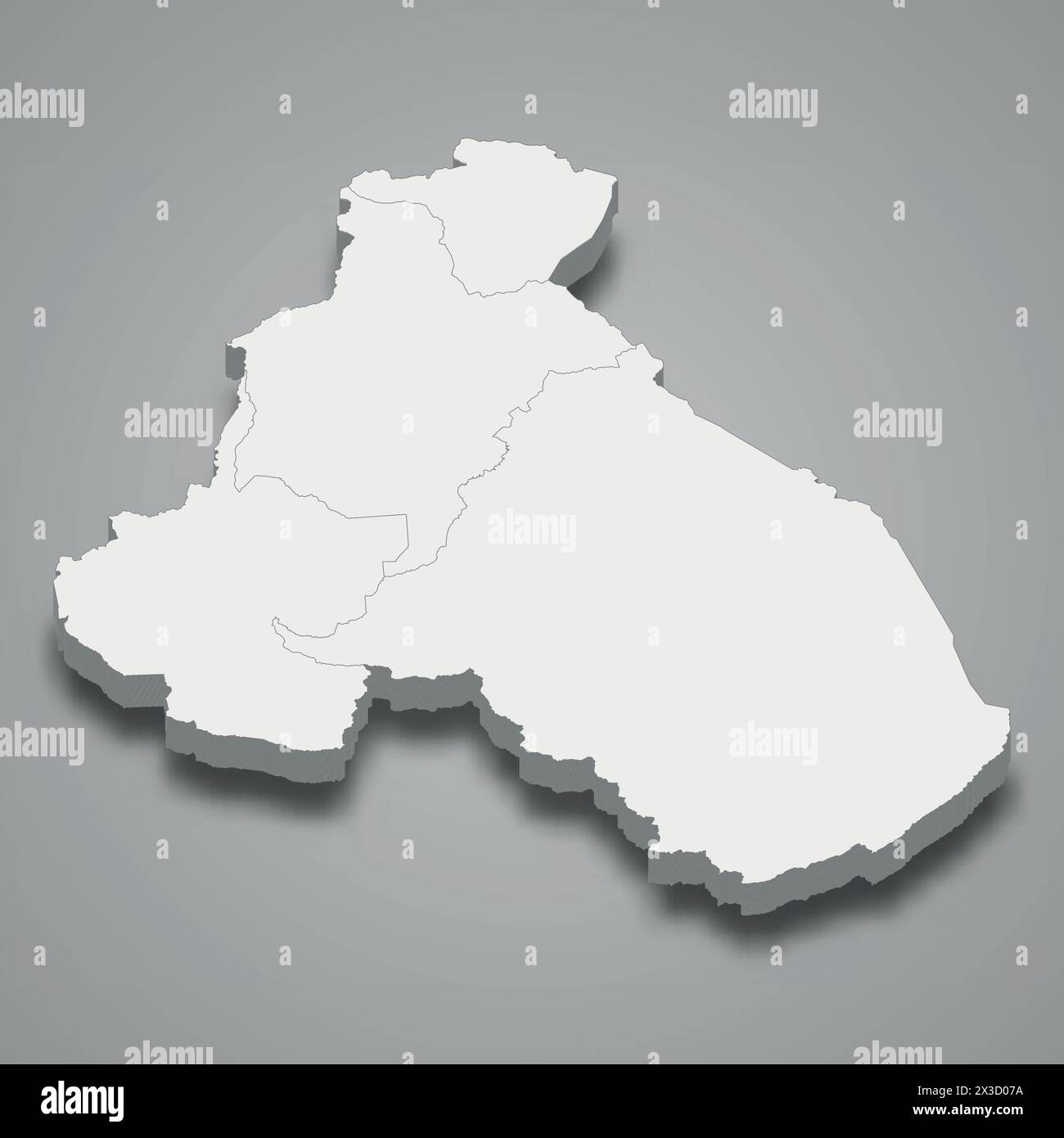 Isometric political map north hi-res stock photography and images - Alamy