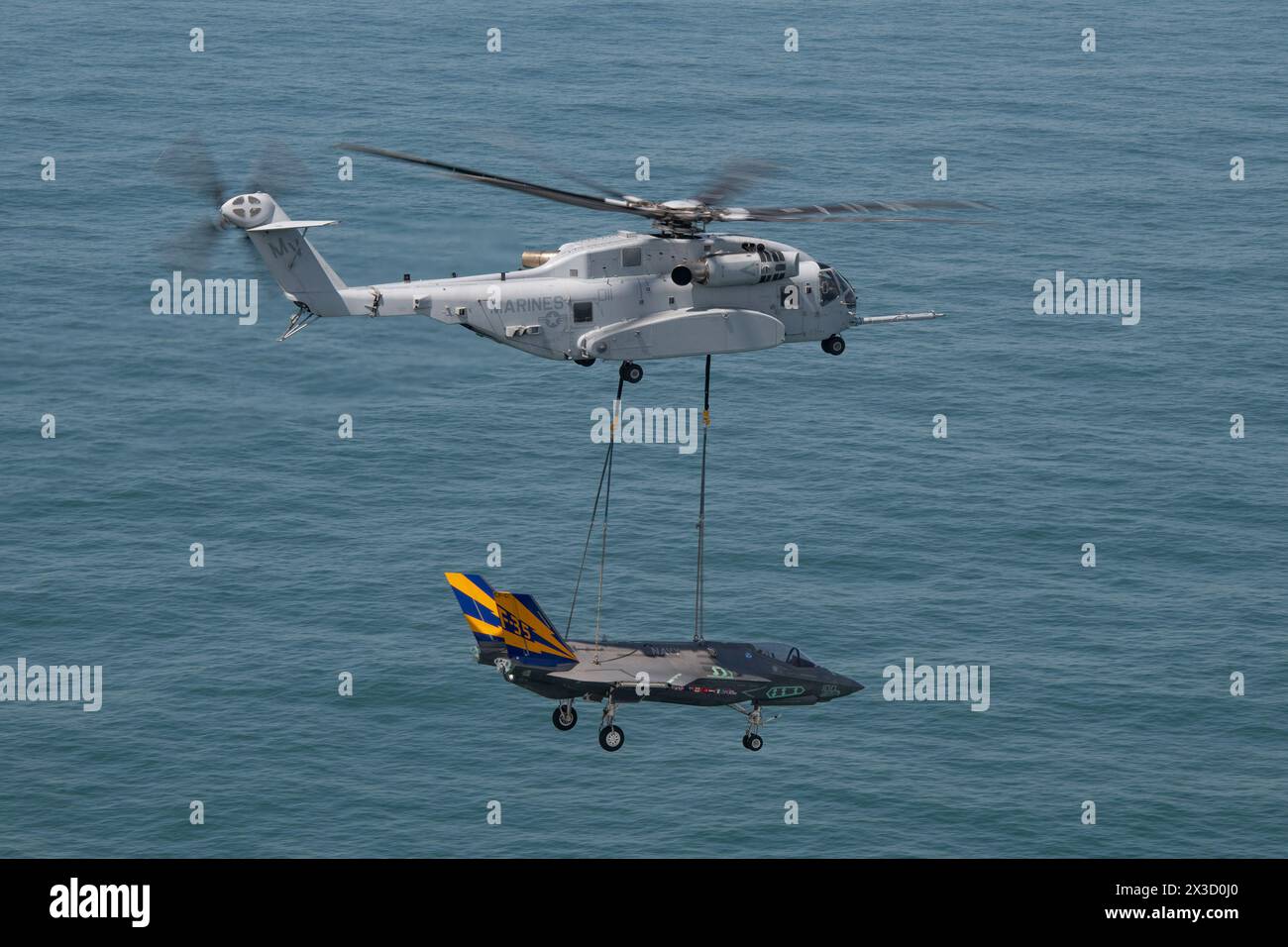 U.S. Marines flying a CH-53K King Stallion heavy-lift helicopter ...