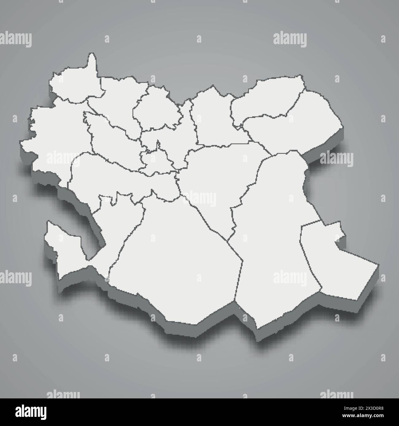 Saida vector outline map Stock Vector Images - Alamy
