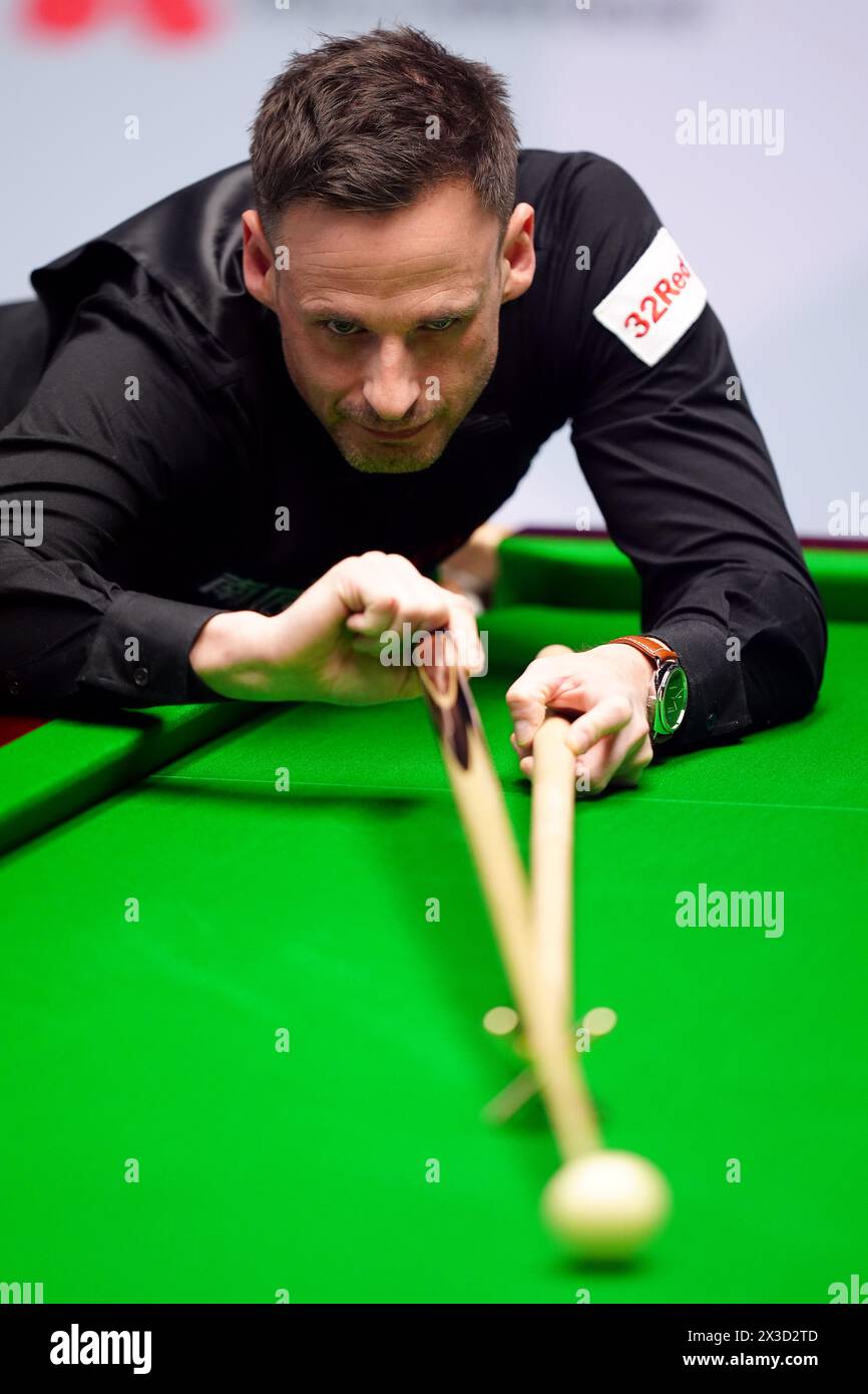 David Gilbert during their second round match against Robert Milkins ...