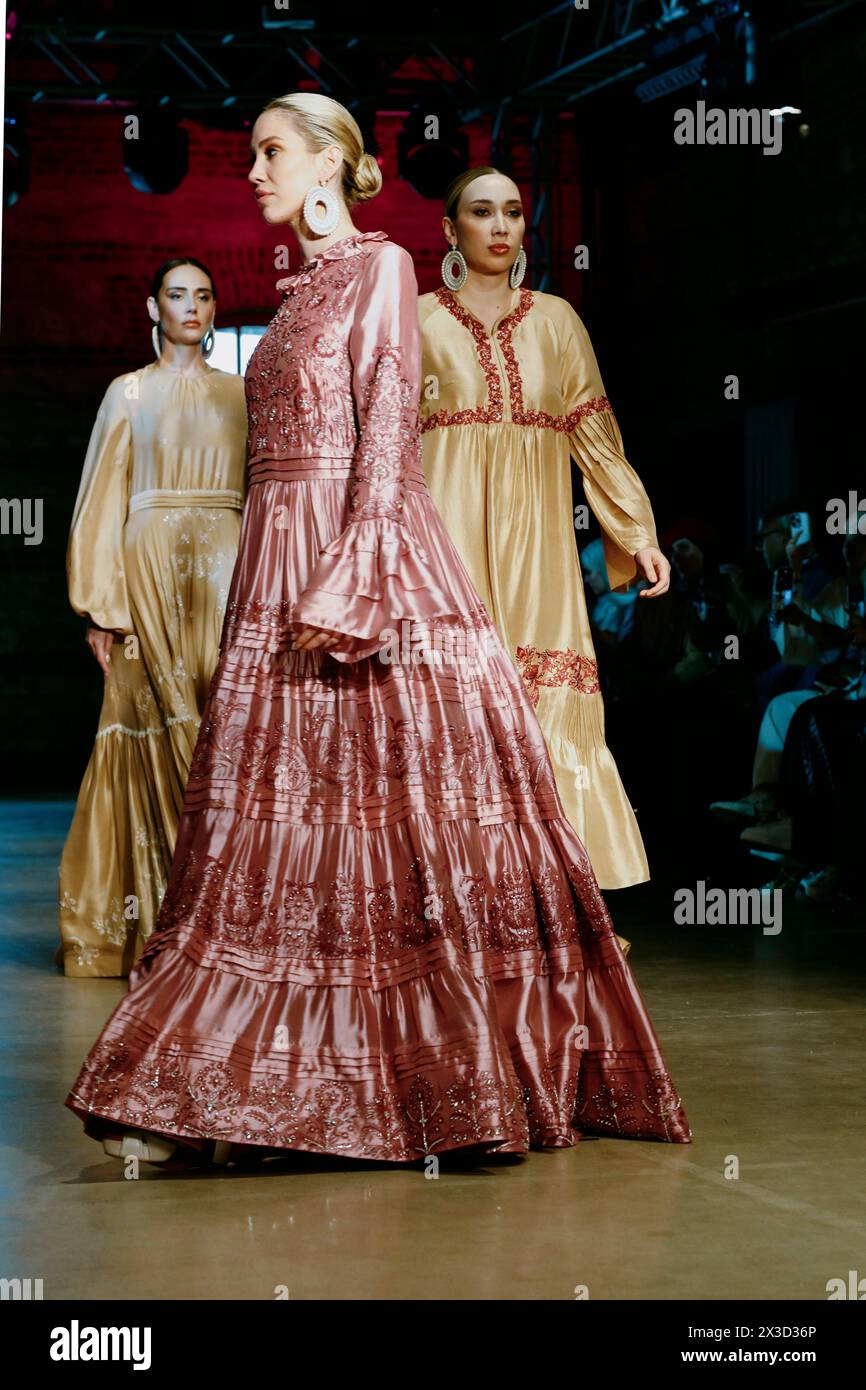 Istanbul, Turkey. 25th Apr, 2024. Models seen on the catwalk. Istanbul ...