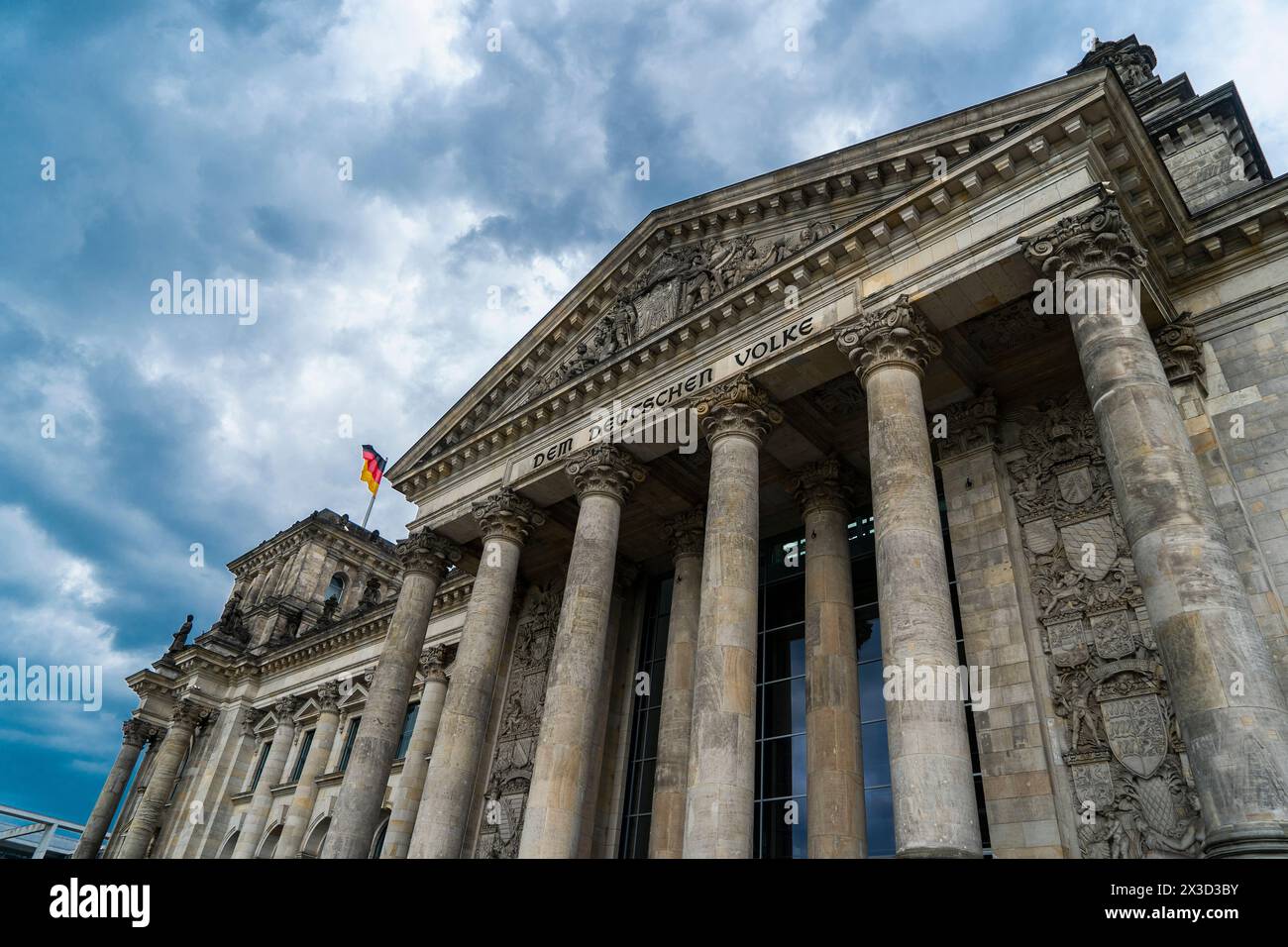The German parliament building in Berlin Stock Photo - Alamy
