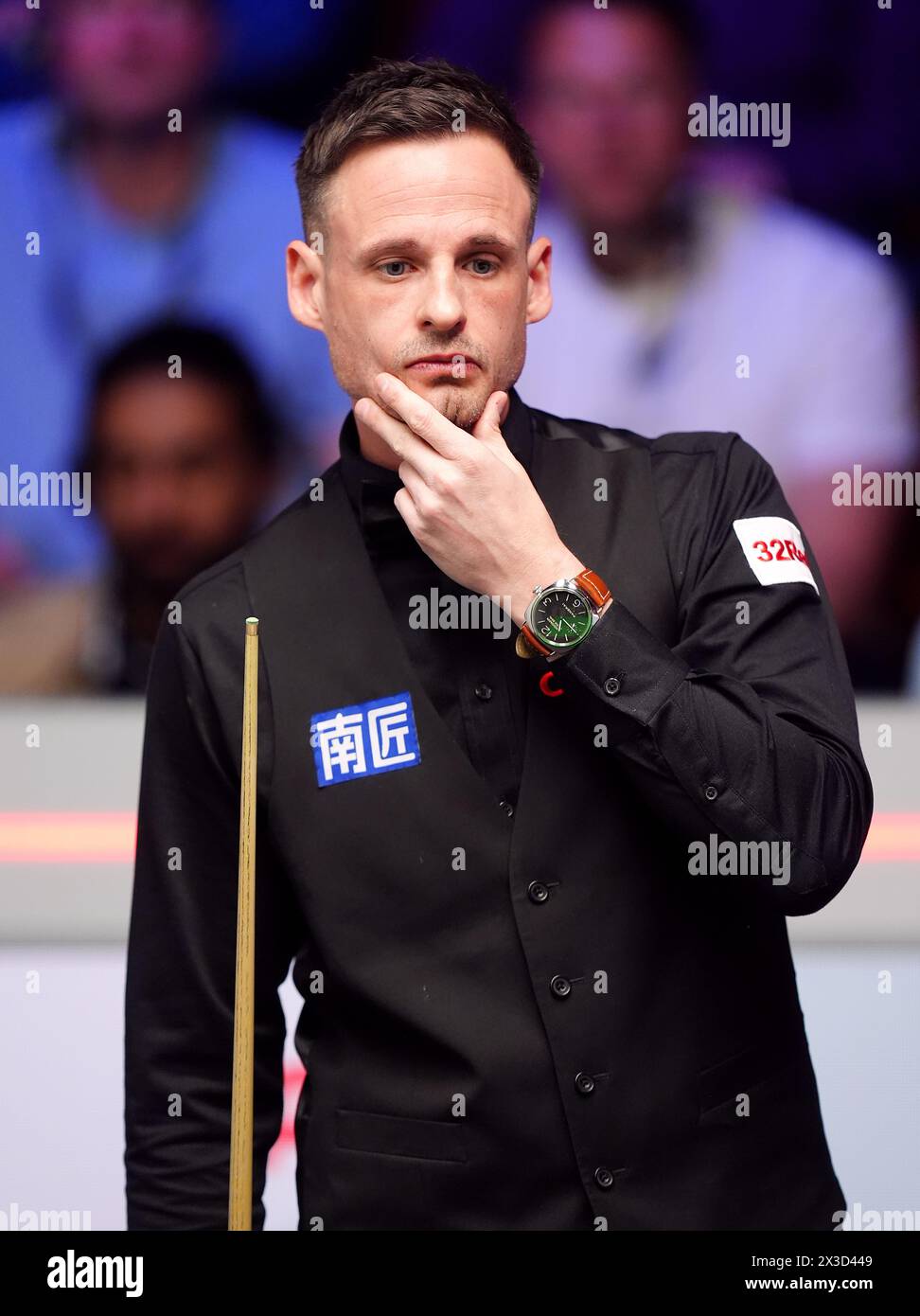 David Gilbert during their second round match against Robert Milkins ...