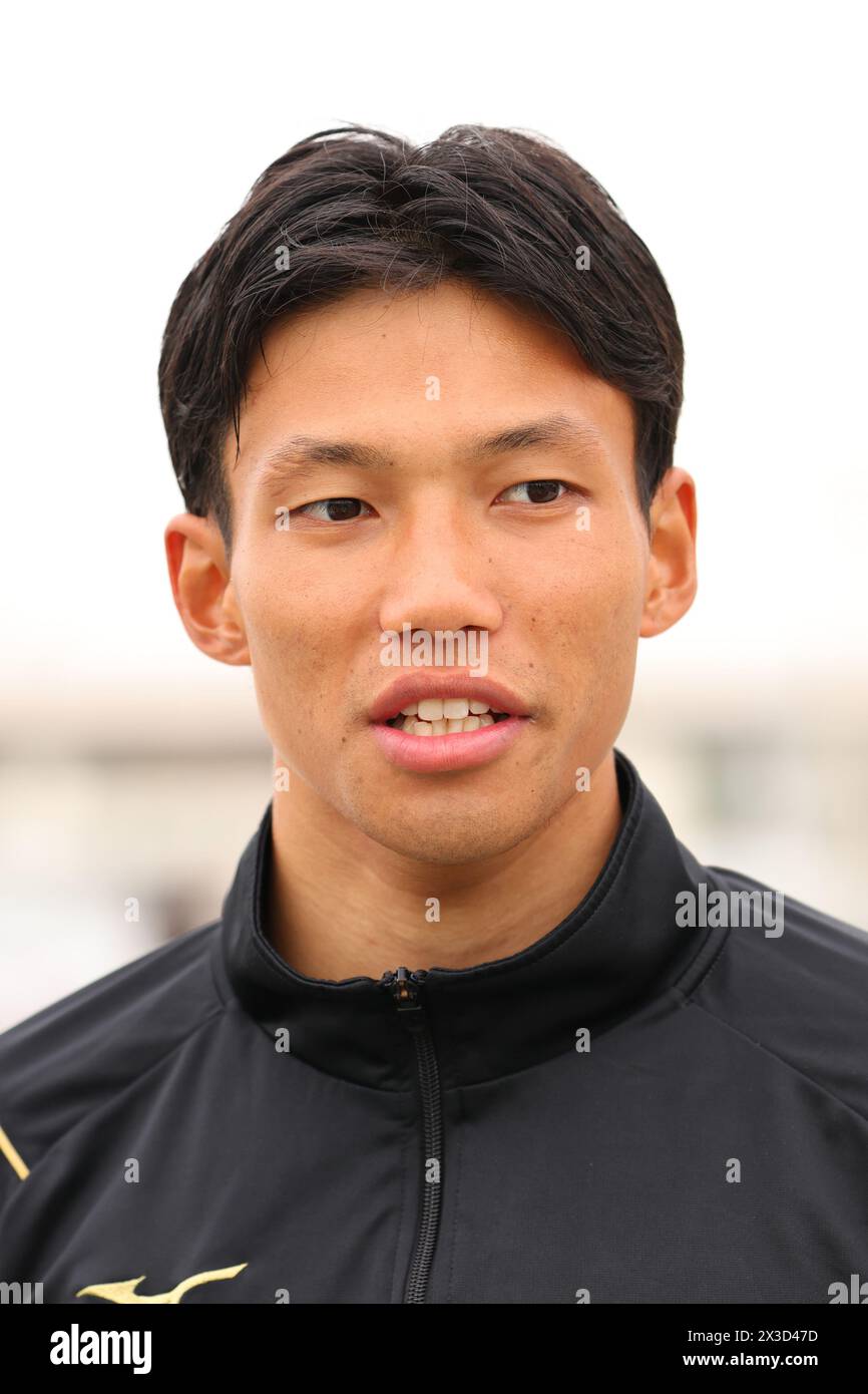 Kasai Canoe Slalom Centre, Tokyo, Japan. 26th Apr, 2024. Yuki Tanaka ...