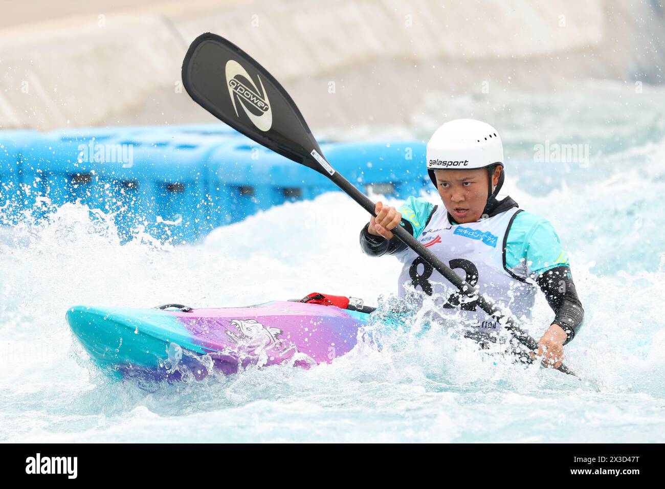 Kasai Canoe Slalom Centre, Tokyo, Japan. 26th Apr, 2024. Momoka Nagasu ...