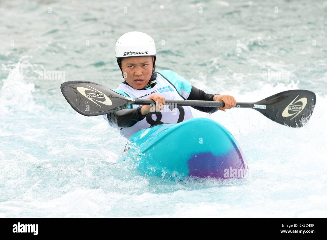 Kasai Canoe Slalom Centre, Tokyo, Japan. 26th Apr, 2024. Momoka Nagasu ...