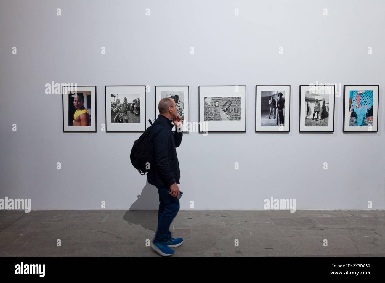 Venice, Italy - April 17, 2024: Photographs by Sabelo Mlangeni exposed ...