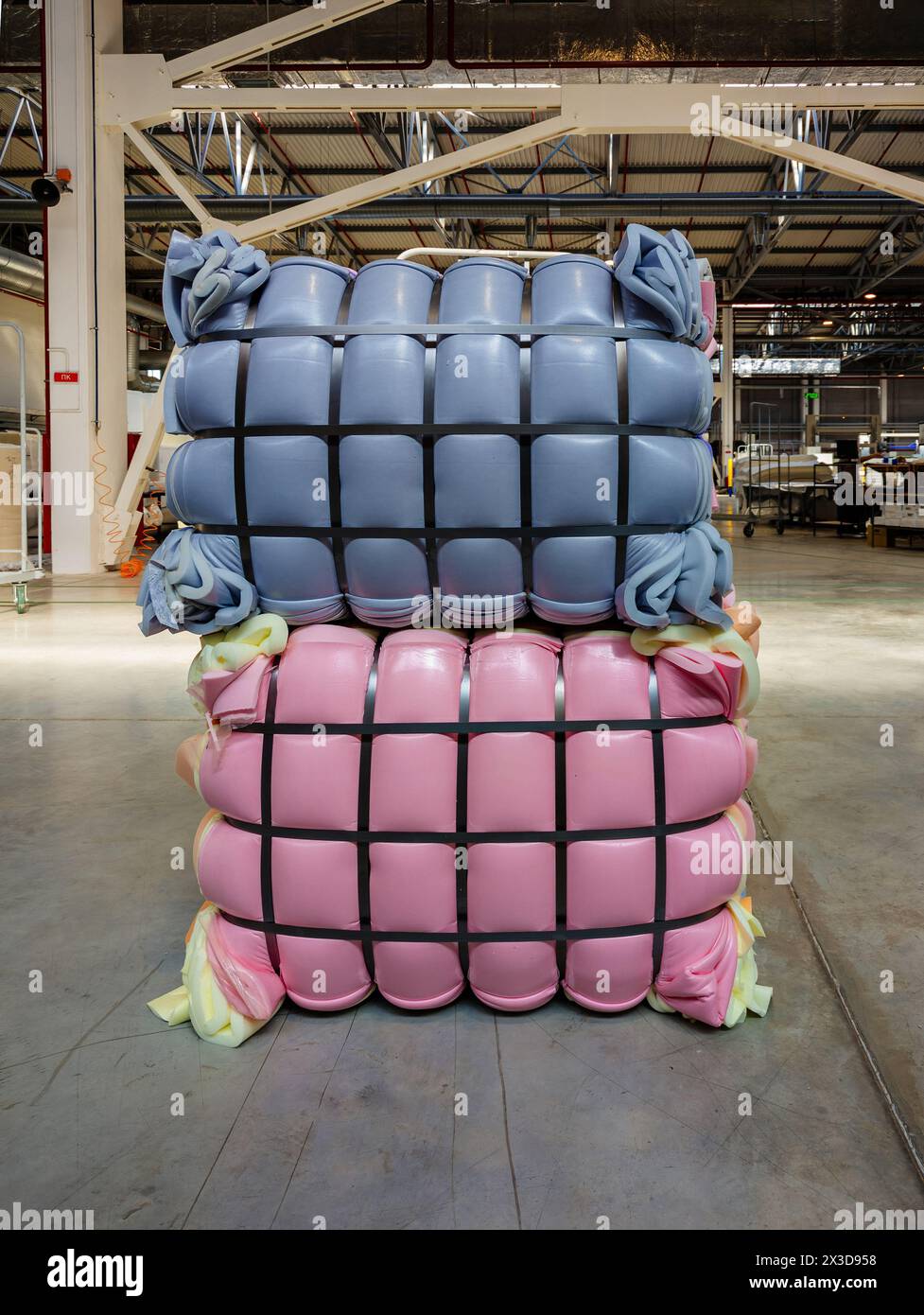 Pack of foam rubber in warehouse Stock Photo - Alamy