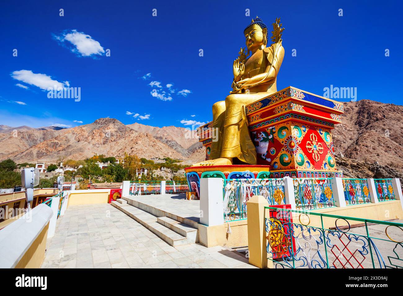 Maitreya Buddha statue at Likir Monastery or Gompa in Likir village ...