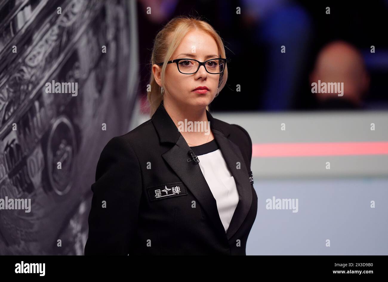 Referee Desislava Bozhilova on day seven of the 2024 Cazoo World ...