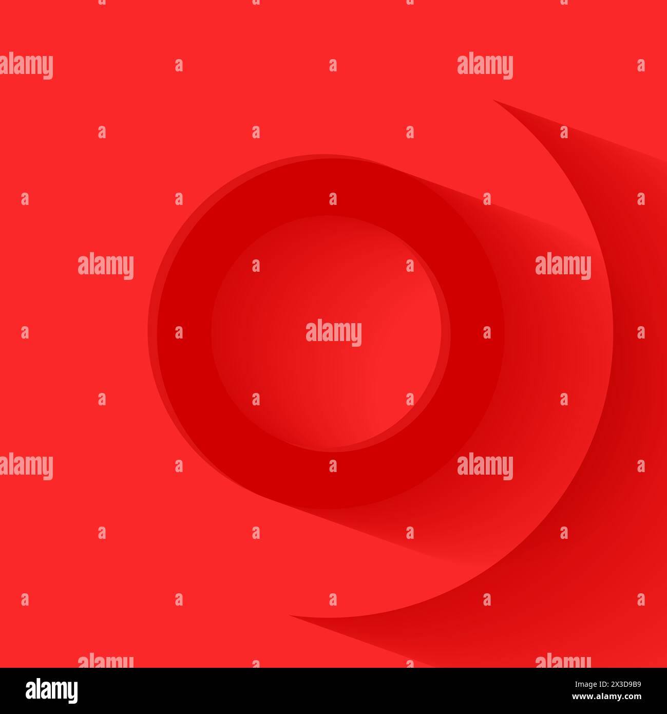 abstract background with 3d circle red papercut layer Stock Photo - Alamy