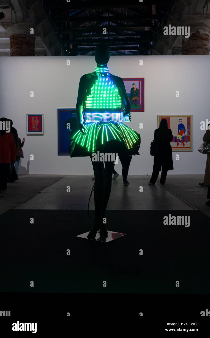Venice, Italy - April 17, 2024: Installation Puppies Puppies by ...