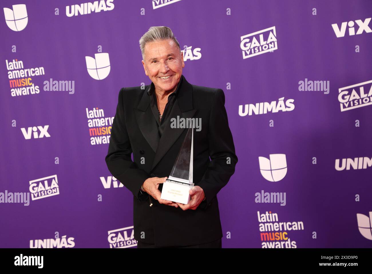 Las Vegas, United States. 25th Apr, 2024. Ricardo Montaner, winner of ...