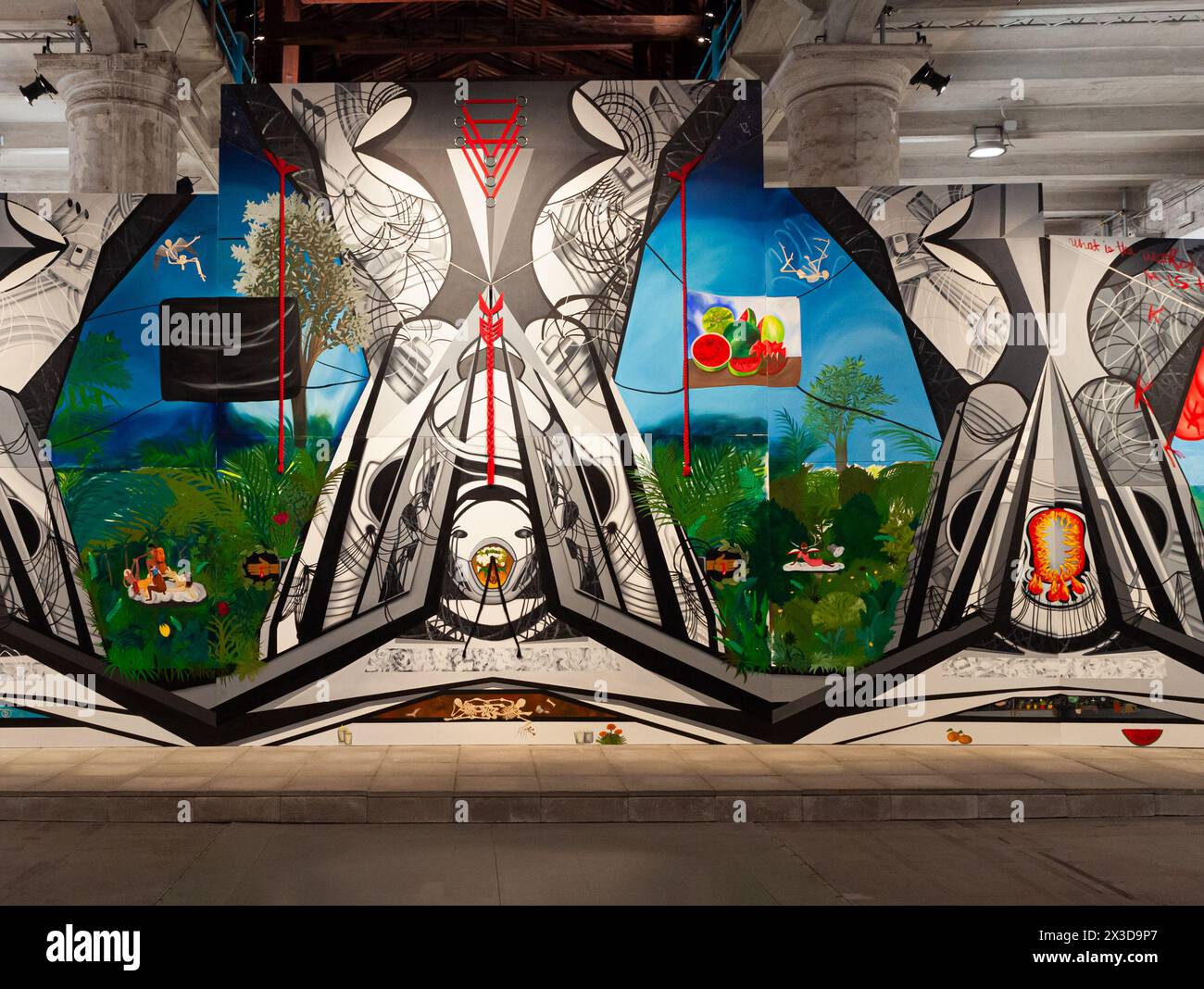 Venice, Italy - April 17, 2024: Artwork by Frieda Toranzo Jaeger ...