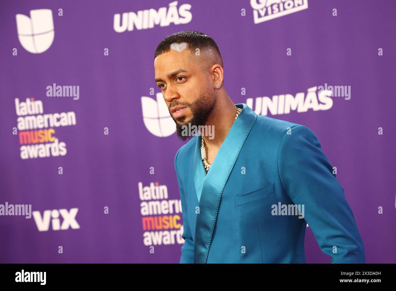 Las Vegas, United States. 25th Apr, 2024. DJ Adoni arrives for the 2024 ...