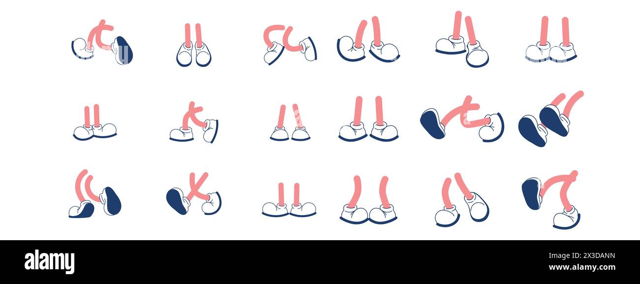 Retro cartoon legs in hi-res stock photography and images - Alamy