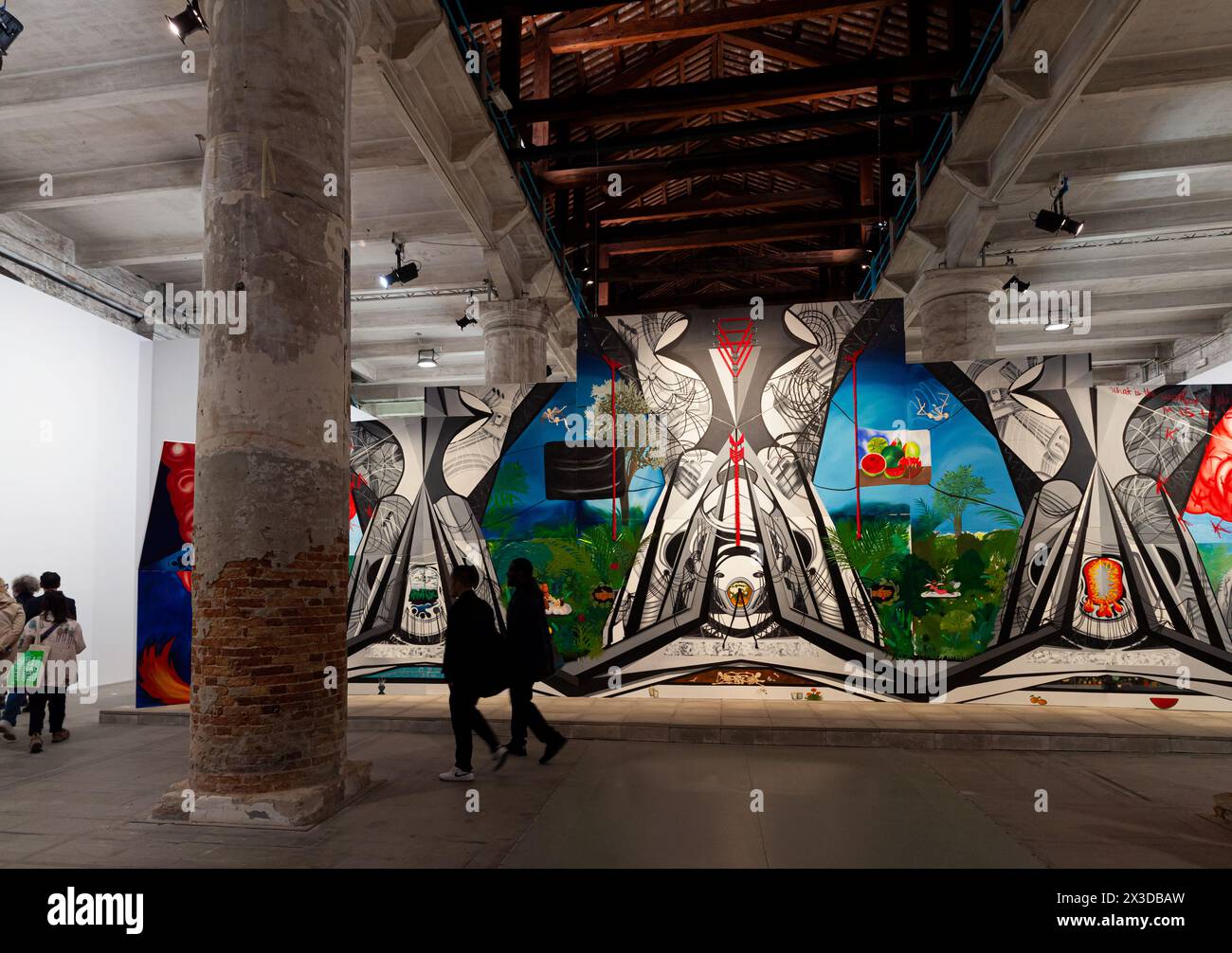 Venice, Italy - April 17, 2024: Artwork by Frieda Toranzo Jaeger ...
