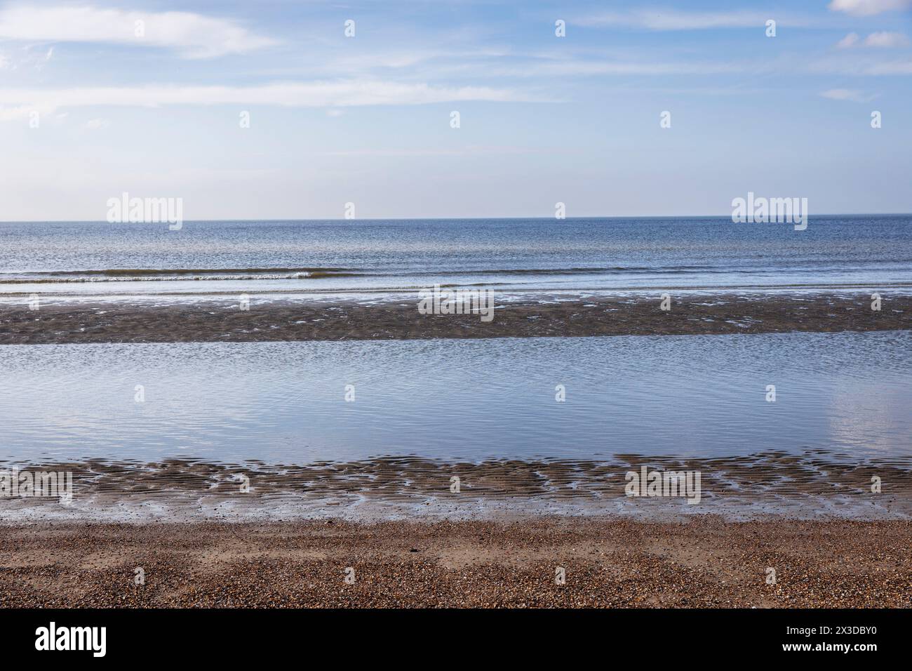on the beach in Oostkapelle on the peninsula Walcheren, Zeeland ...