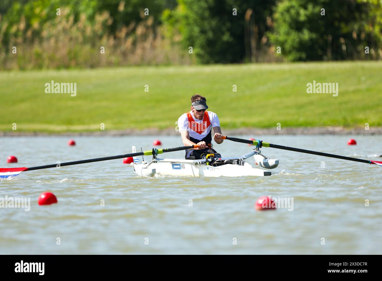 SZEGED, HUNGARY - APRIL 25: David Zeelenberg of the Netherlands during ...
