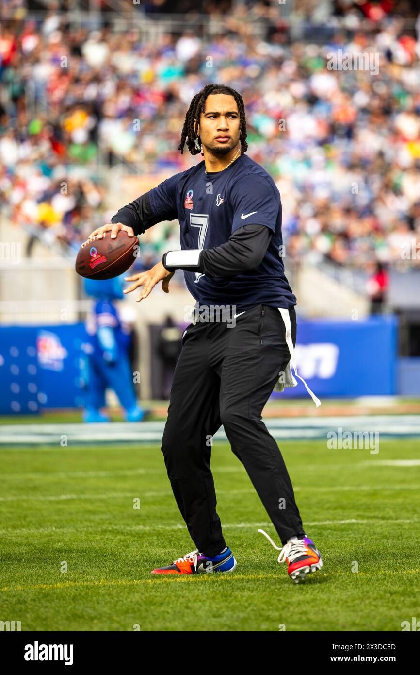 Quarterback from Houston Texans CJ Stroud Stock Photo - Alamy