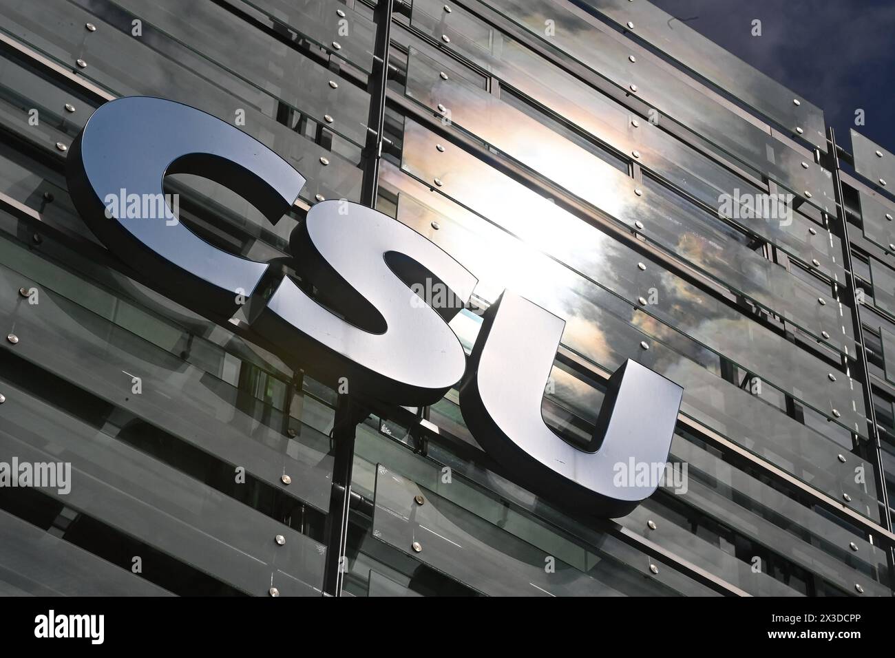 CSU Logo an der CSU Landesleitung in Muenchen, Schriftzug, *** CSU logo ...