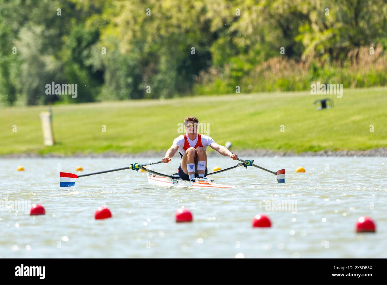 SZEGED, HUNGARY - APRIL 25: Pieter van Veen of the Netherlands during ...
