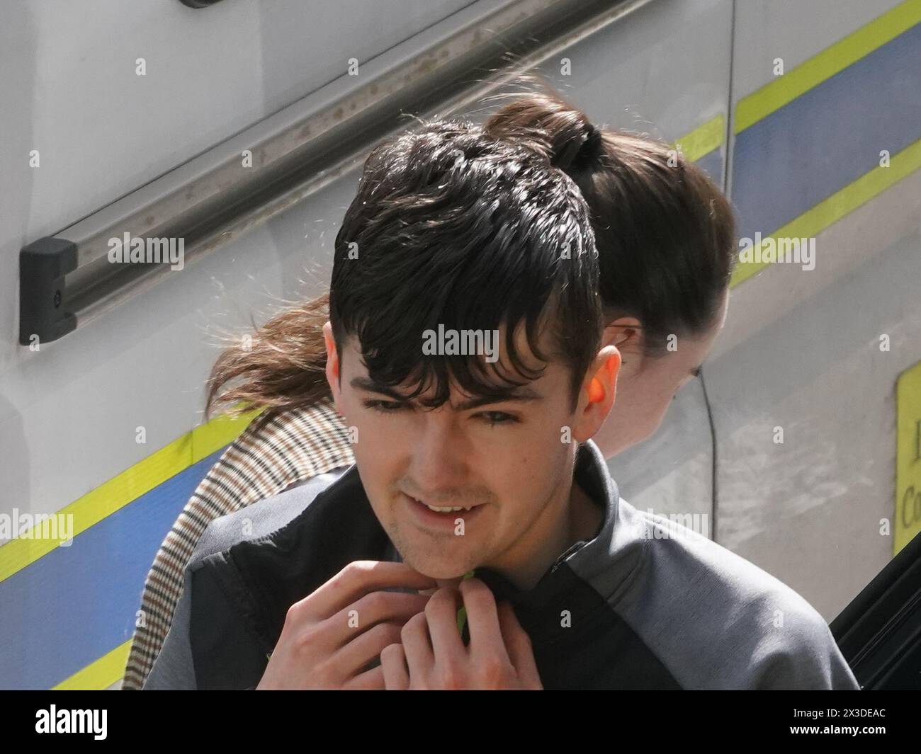 Conor Rafferty arrives at Blanchardstown District Court, he has been ...