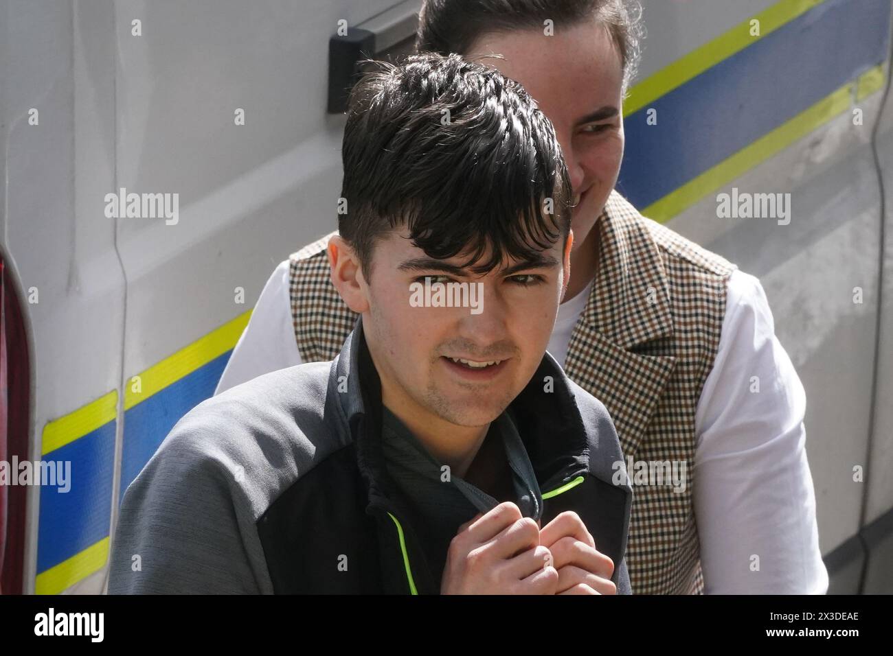 Conor Rafferty arrives at Blanchardstown District Court, he has been ...
