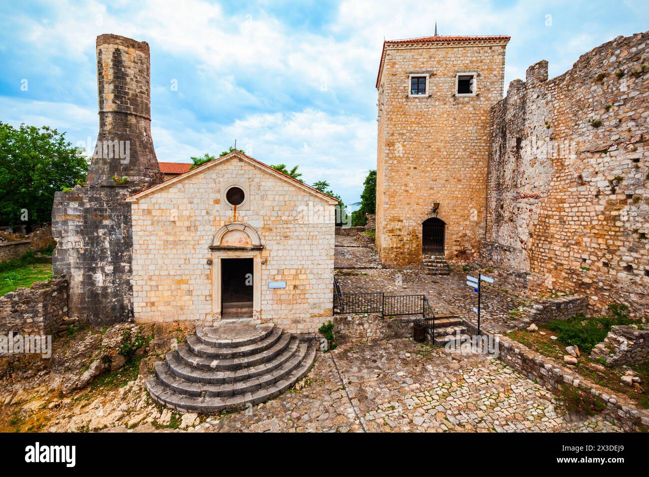 Archaeological Museum in Ulcinj Old Town or Stari Grad, an ancient ...