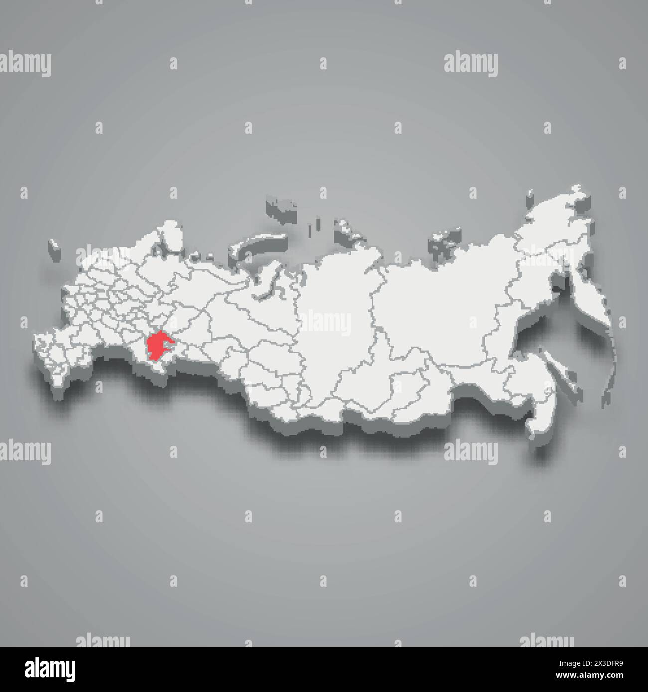 Bashkortostan map hi-res stock photography and images - Alamy