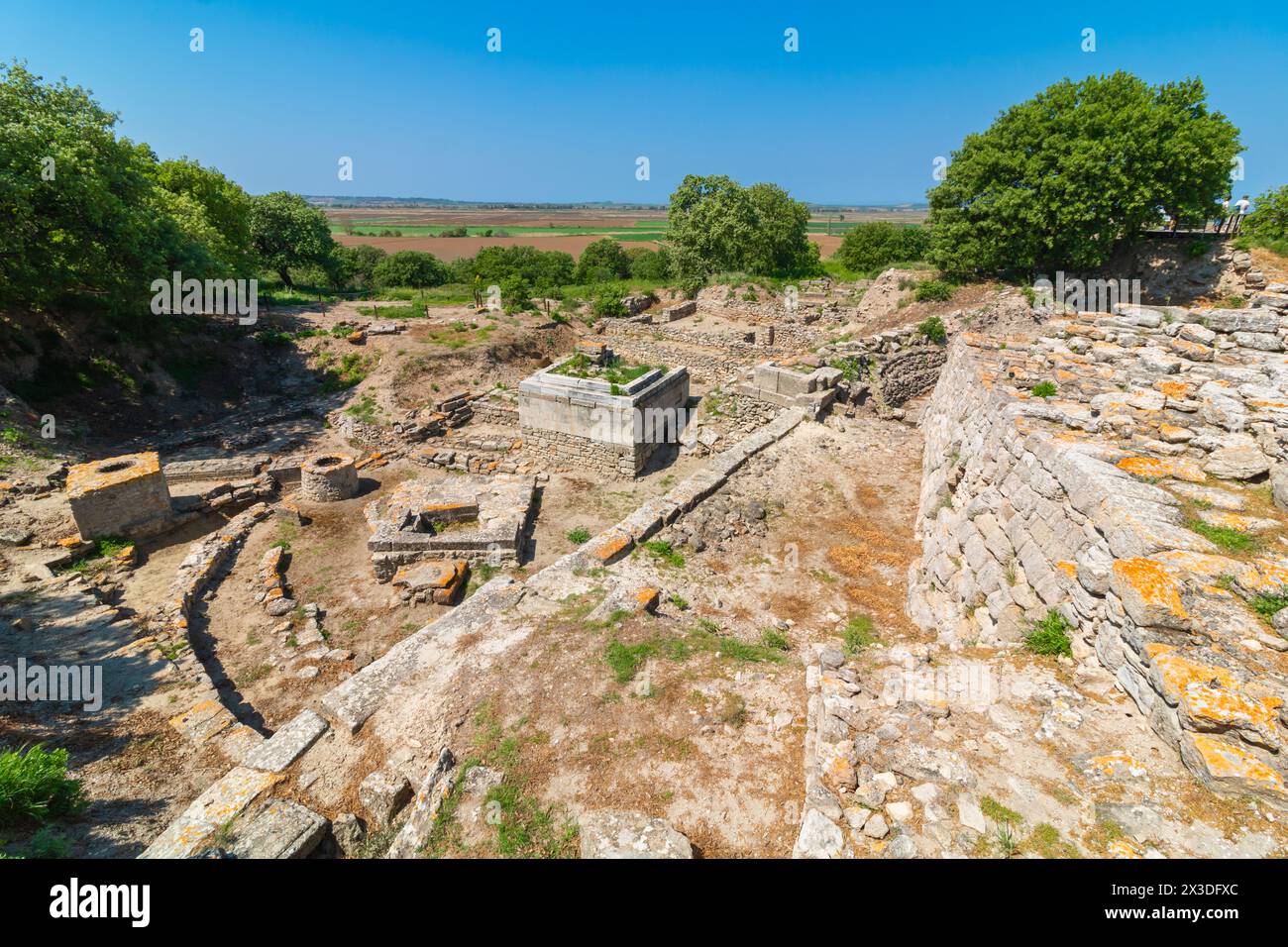 West sanctuary of Troy ancient city in Canakkale Turkiye. Visit Turkiye ...