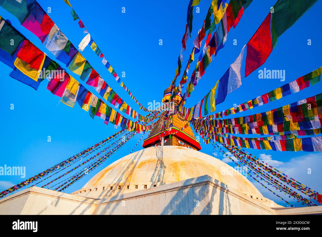 Boudhanath Great Stupa is the largest buddhist stupas in Kathmandu city ...