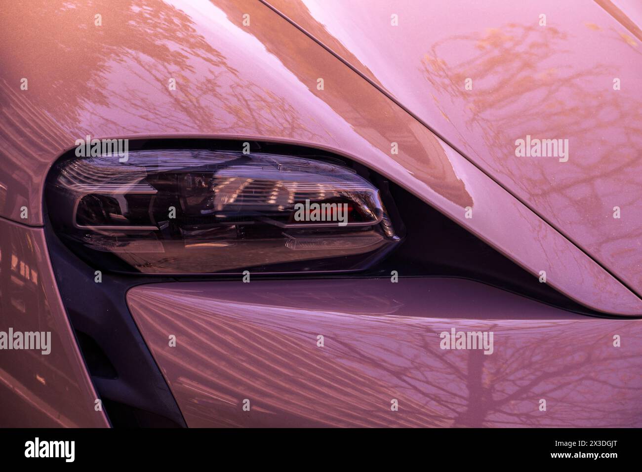 Pink mini cooper car hi-res stock photography and images - Alamy