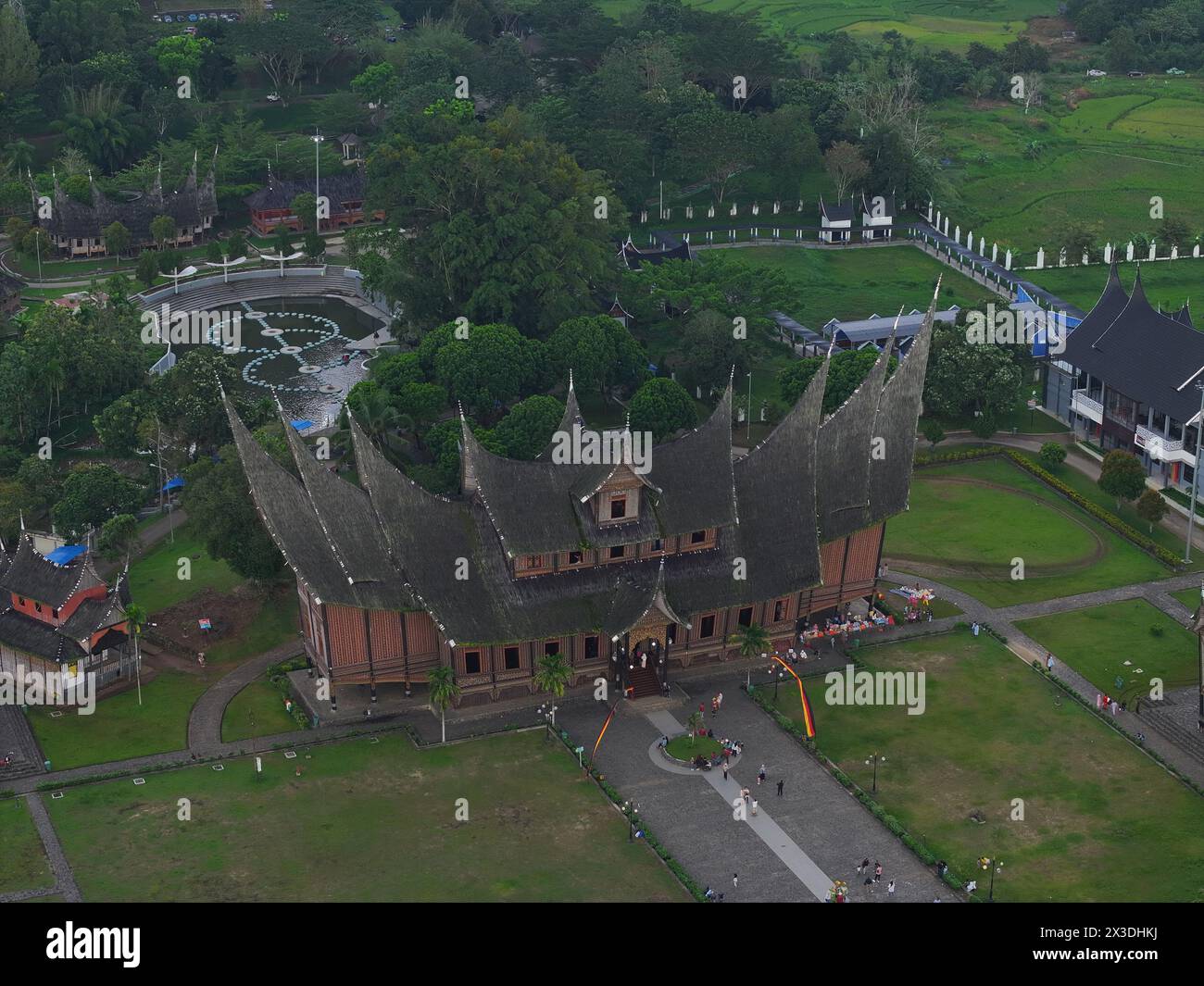Pagaruyung traditional palace of the traditional community in Padang ...