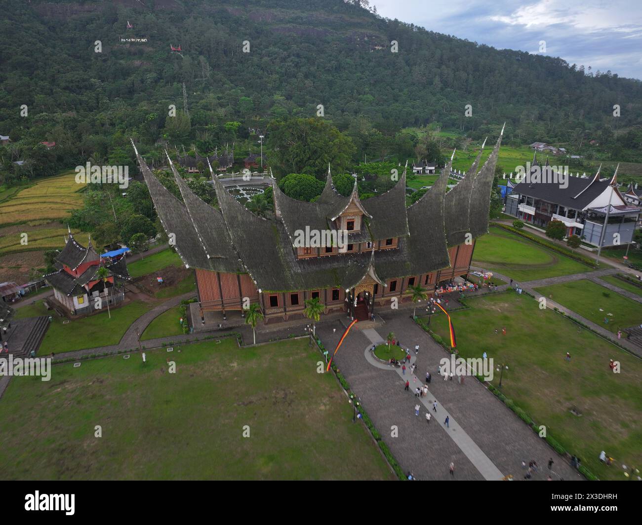Pagaruyung traditional palace of the traditional community in Padang ...
