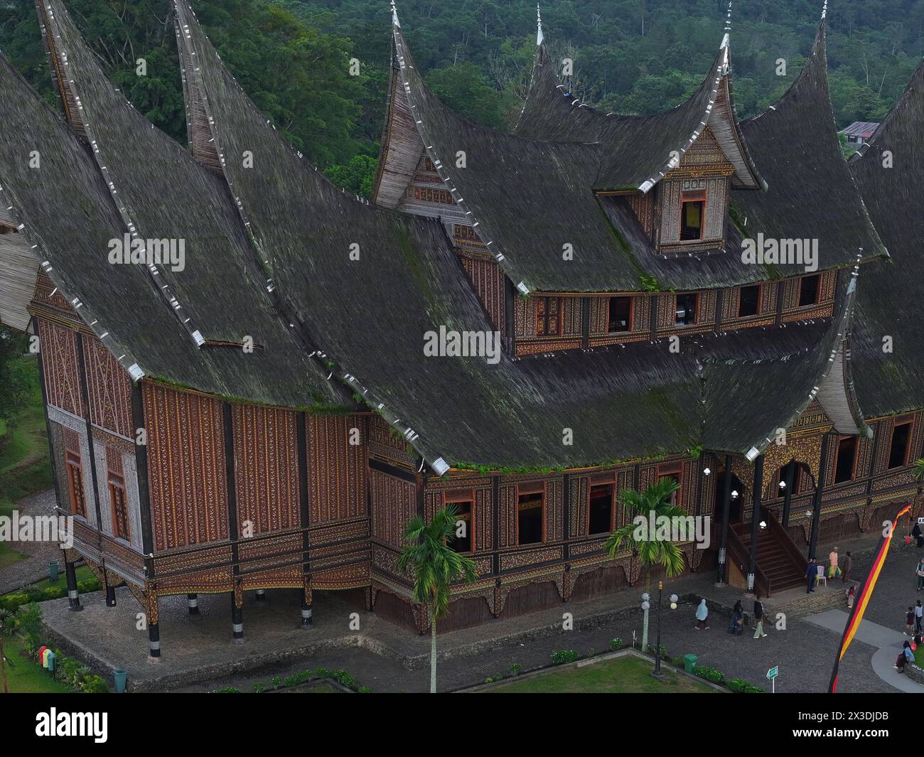 Pagaruyung traditional palace of the traditional community in Padang ...