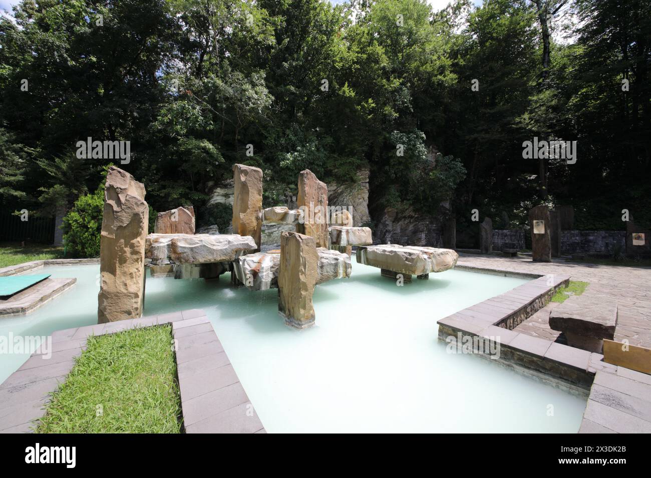 SOCHI, RUSSIA - JUL 07, 2017: Resort Matsesta, deposit of hydrogen ...