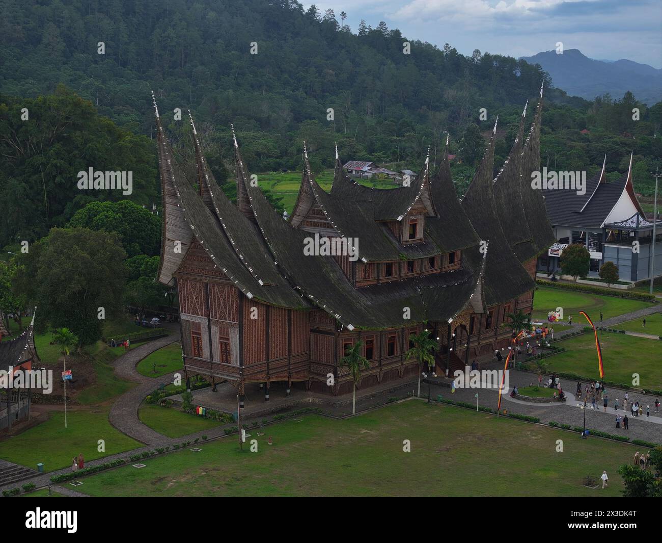 Pagaruyung traditional palace of the traditional community in Padang ...