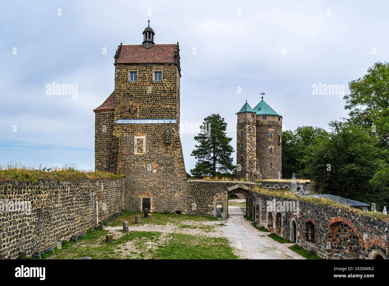 Burg Stolpen, Sachsen, Deutschland Burg Stolpen, Teilruine einer ...
