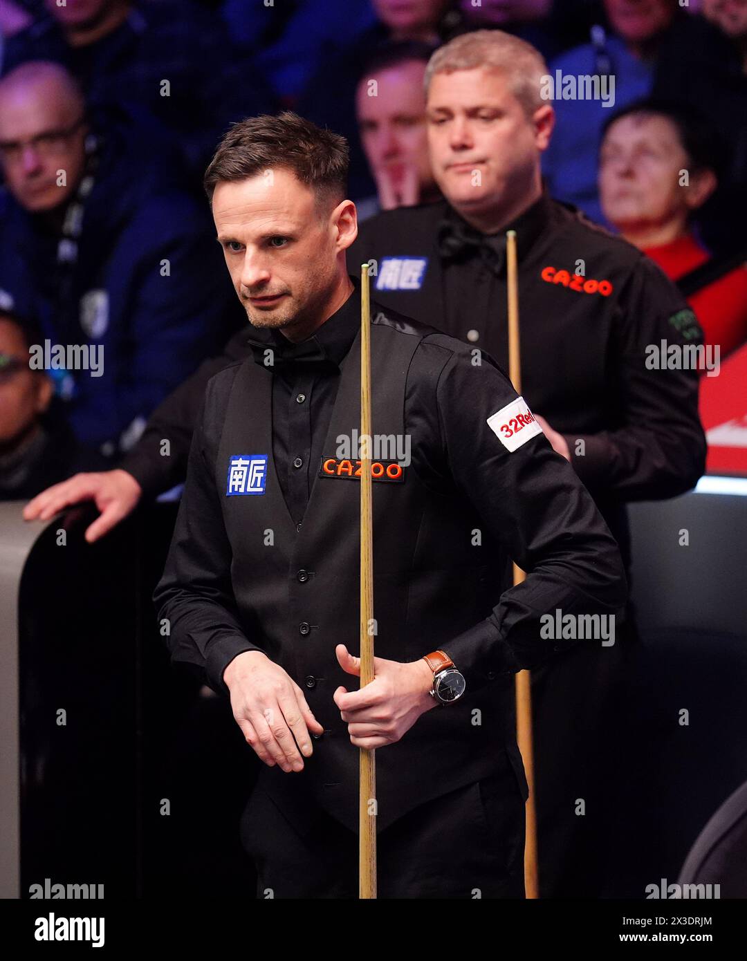 David Gilbert during their second round match against Robert Milkins ...