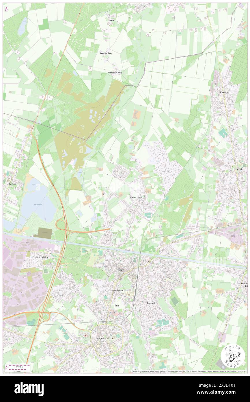 Lage Heide, Provincie Limburg, BE, Belgium, Flanders, N 51 15' 0'', N 5 ...
